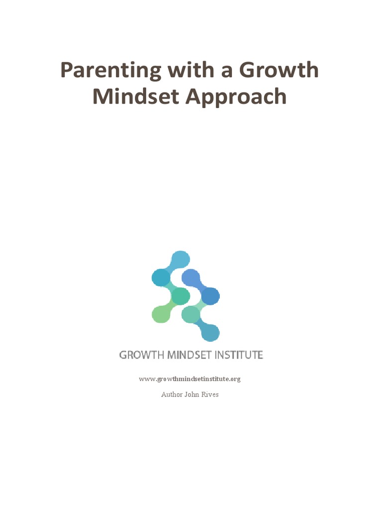 Growth Mindset Parenting 17-7-18 | PDF | Mindset | Parenting