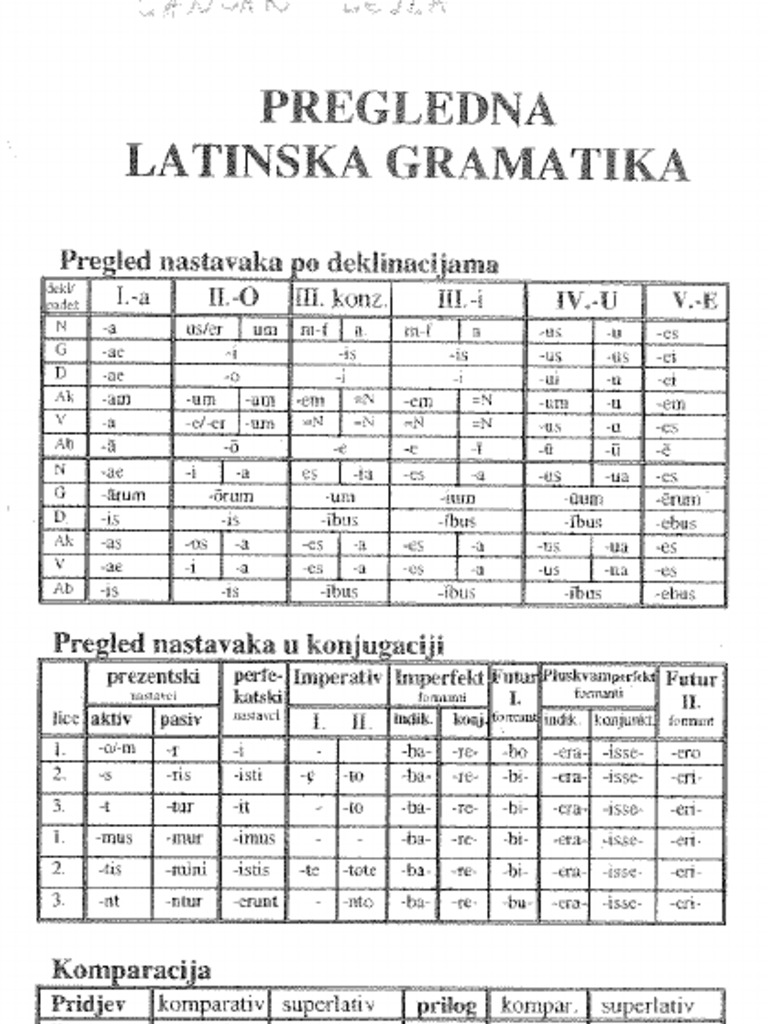 Latinski Gramatika | PDF