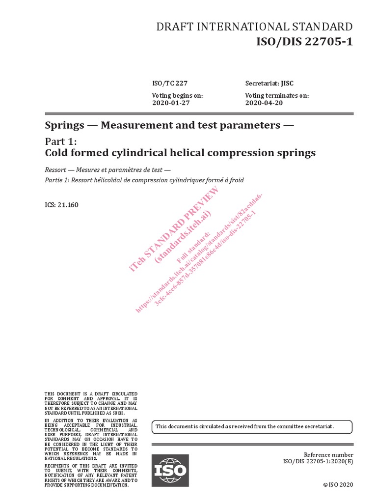 Iso Dis 22705 1 | PDF