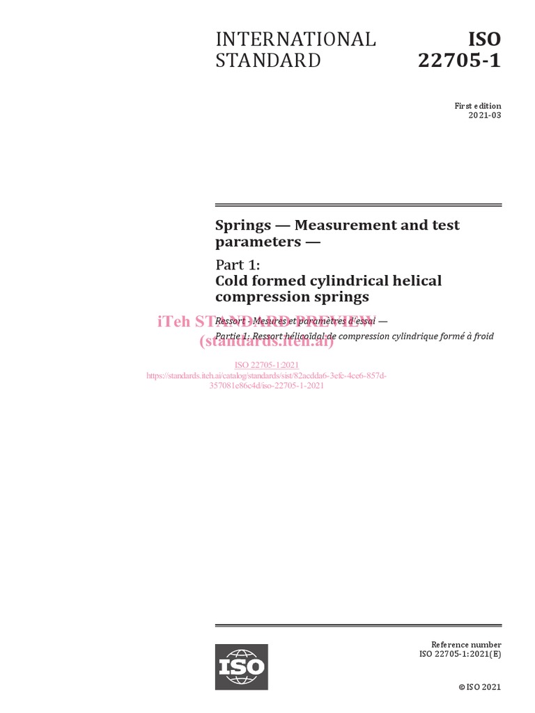 Iso 22705 1 2021 | PDF