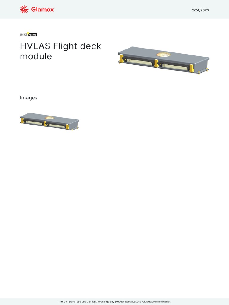 HVLAS Flight Deck Module | PDF