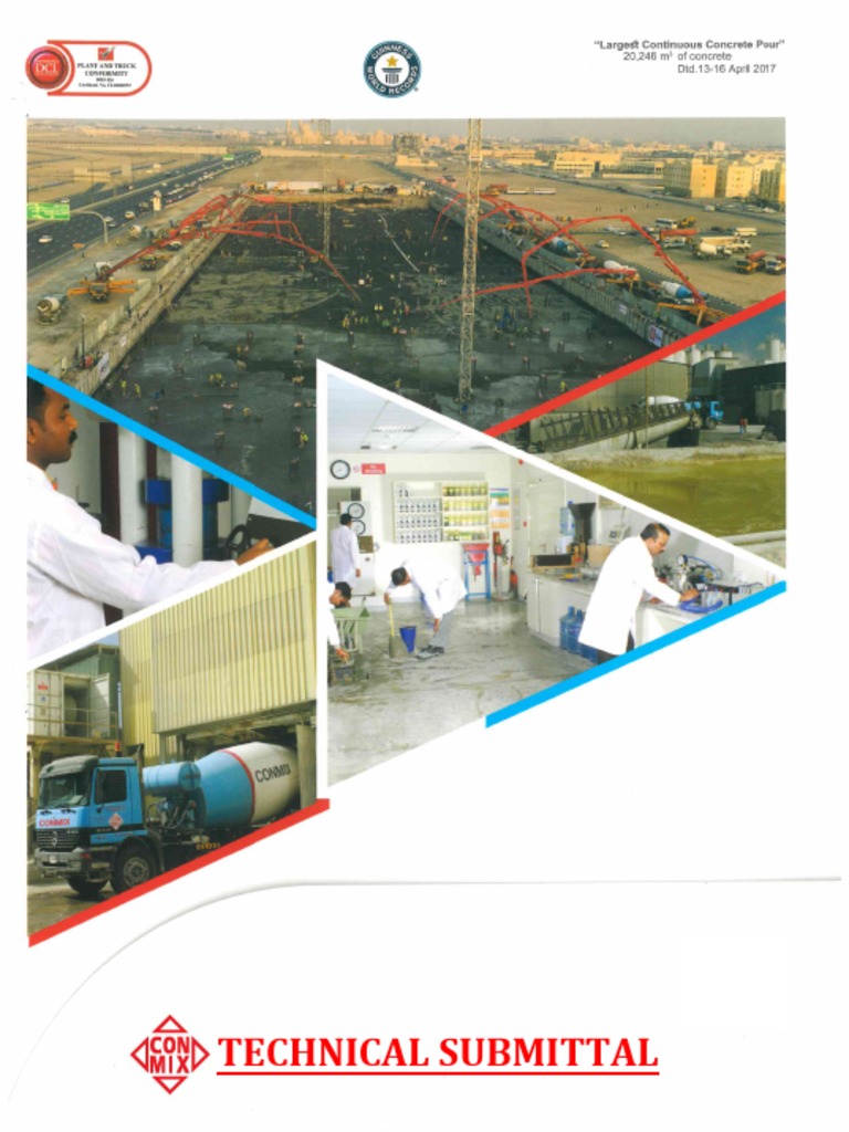Conmix LTD - Technical Submittal MD | PDF | Quality | Business