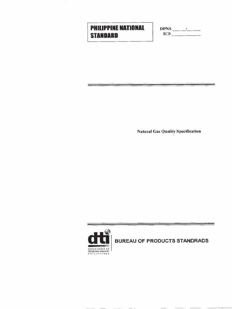 Dpns-Natural Gas Quality Specification | PDF