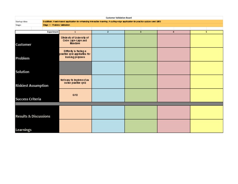 Validation Board - Stage 1 | PDF