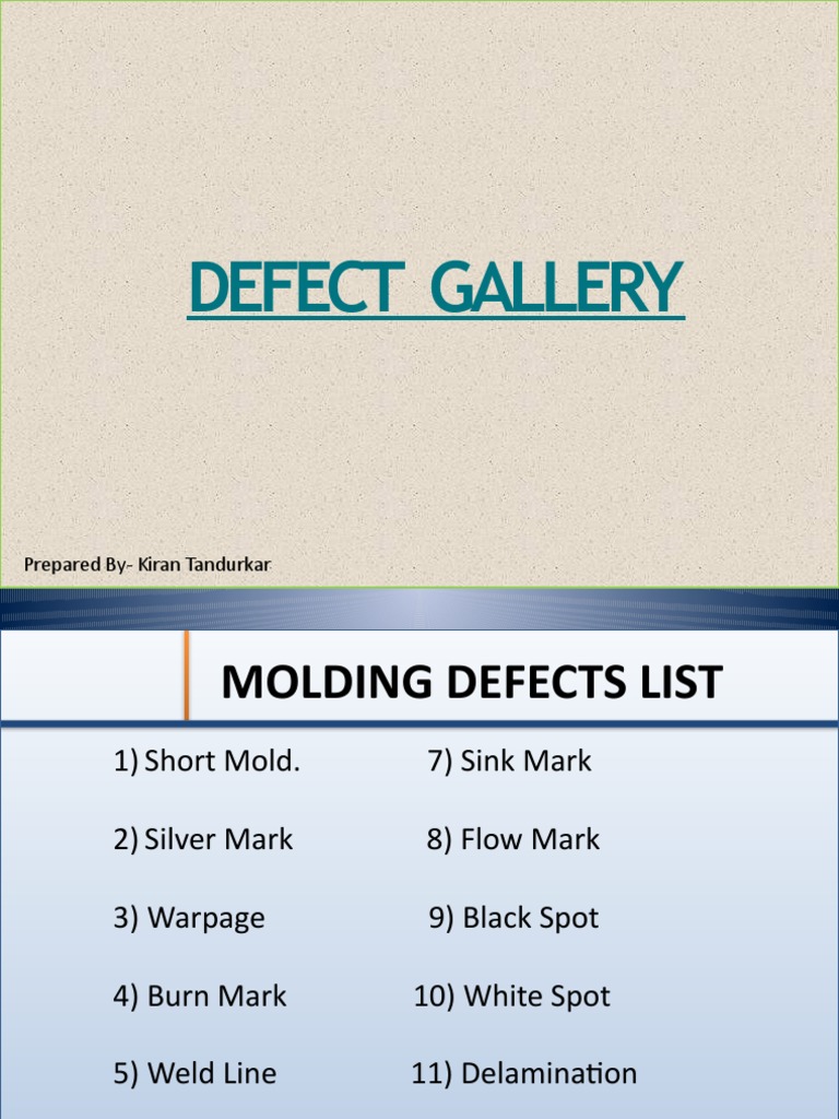 Defect Gallery | PDF