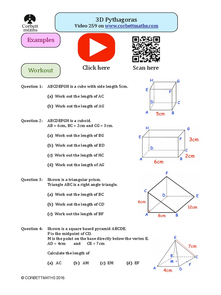 3d Pythagoras Pdf1 | PDF | Euclidean Plane Geometry | Elementary Geometry