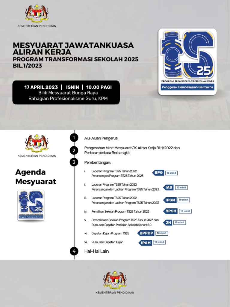 01 - BPG MJAK Program TS25 1-2023 | PDF