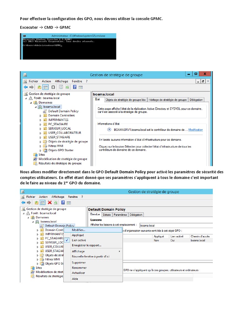 Configuration GPO pour Windows 7 | PDF