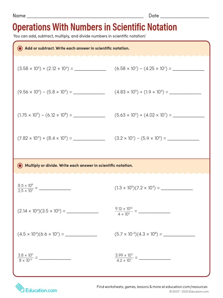 Scientific Notation 4 Pdf