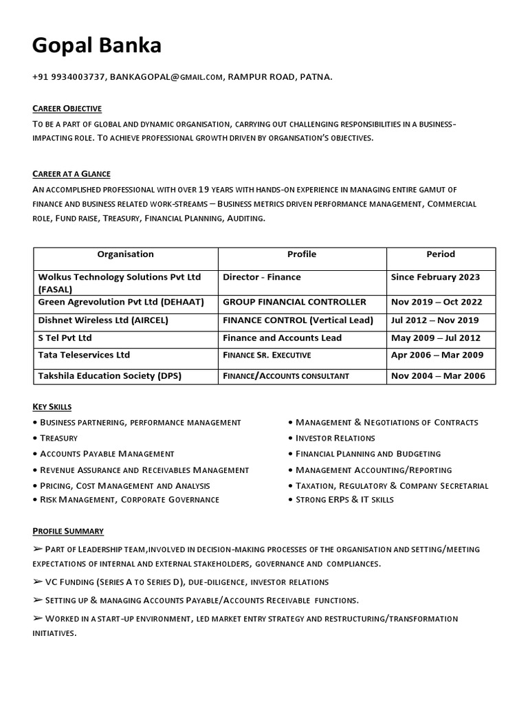 Gopal+Banka Updated | PDF | Audit | Taxes