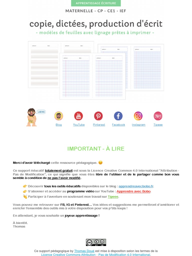 Feuilles-Vierges D'écriture | PDF