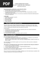 Flagyl Pediatric Dosage Guidelines | PDF | Dose (Biochemistry) | Chemistry