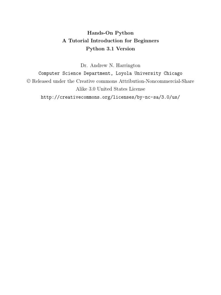 Python Tutorial | PDF | Parameter (Computer Programming) | Control Flow