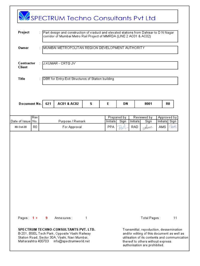 621 AC01&AC02 S E DN 8001 R0 | PDF | Building Engineering | Materials