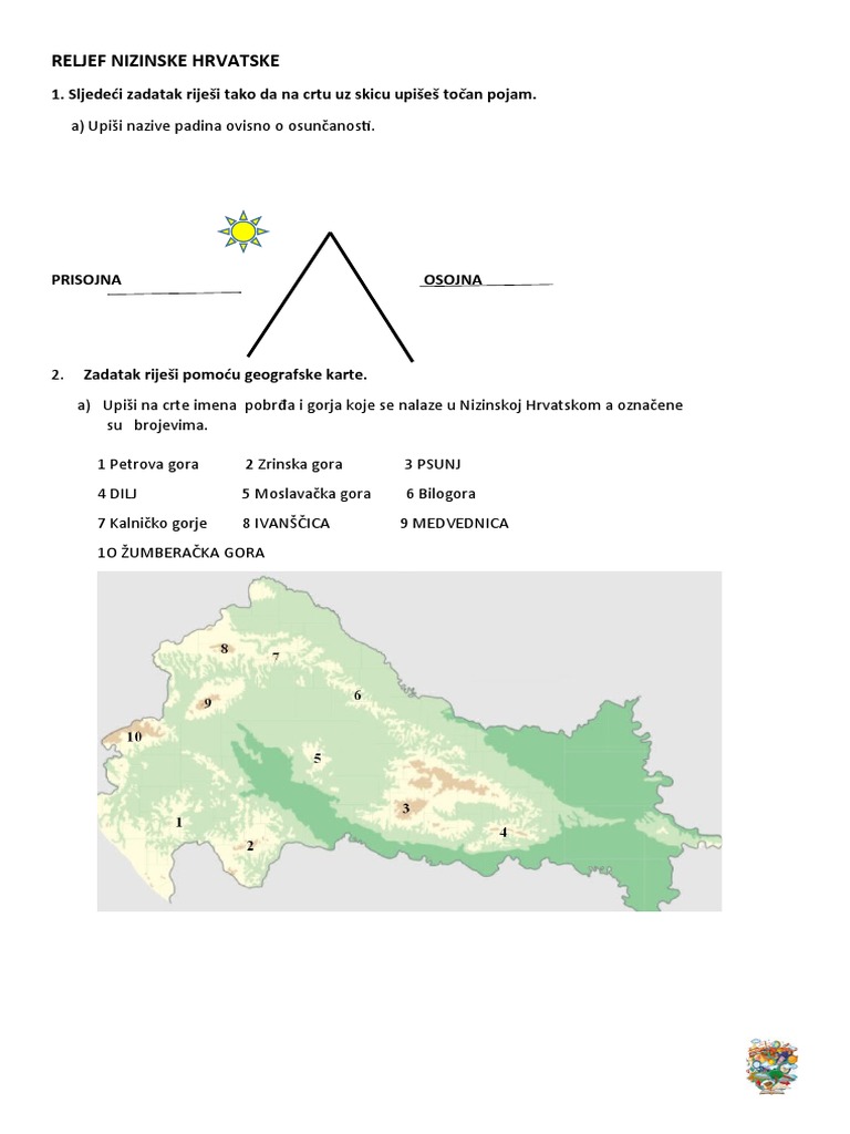 Reljef Nizinske Hrvatske | PDF