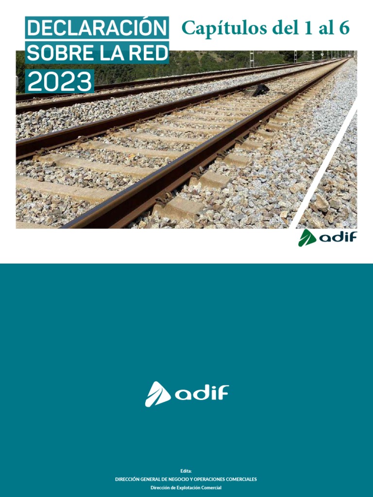 Declaración Sobre La Red 2023 ADIF Capítulos 1 Al 6 | PDF