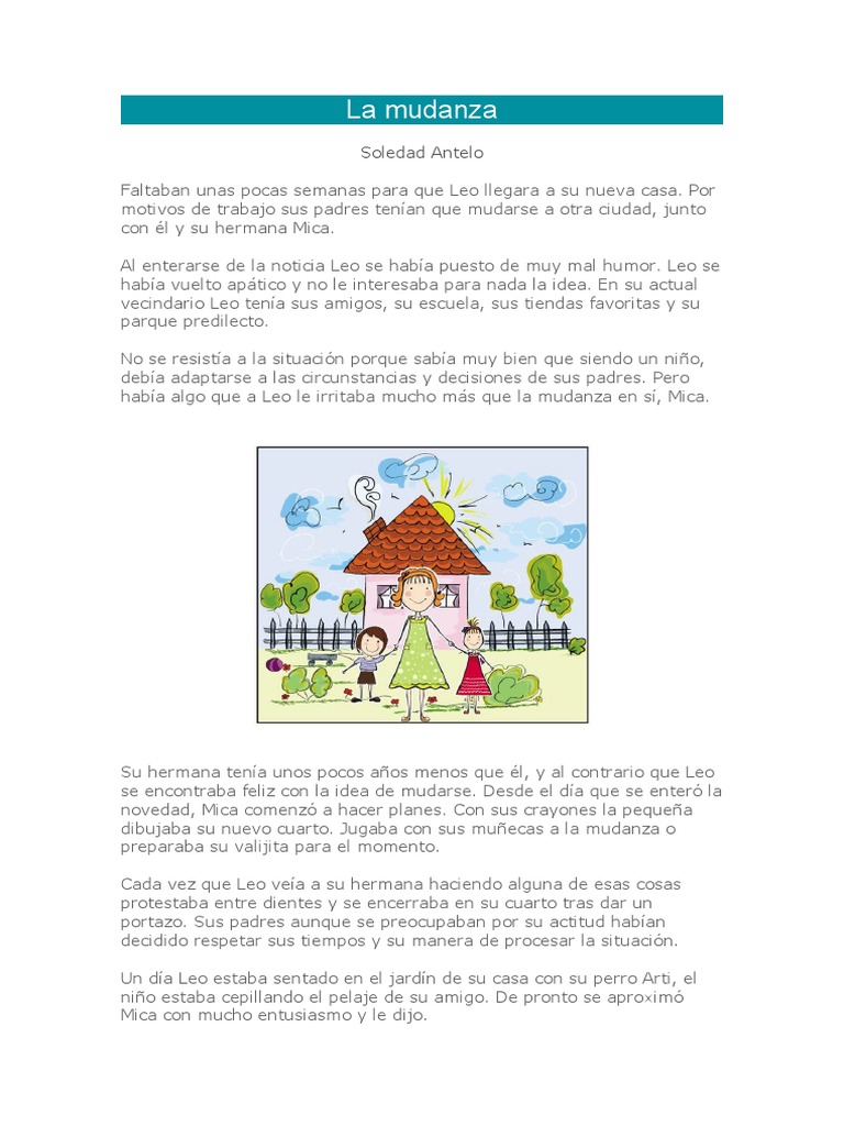 La Mudanza Cuento | PDF