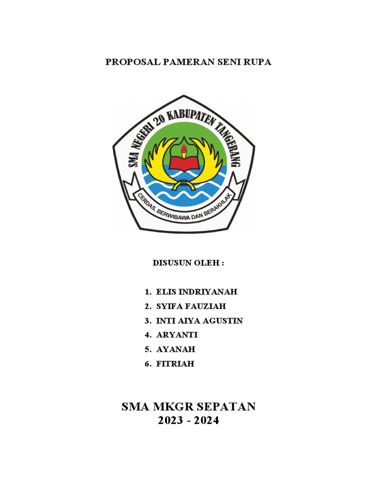 Proposal Pameran Seni Rupa SMA MKGR | PDF | Seni
