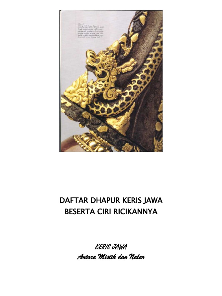 Daftar Dapur Keris Jawa | PDF