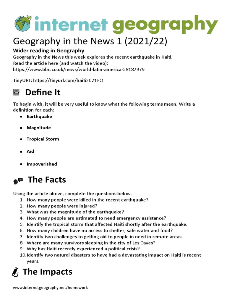 Geography in The News 2021 2022 1 | PDF