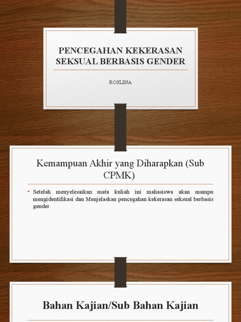 Pencegahan Kekerasan Seksual Berbasis Gender | PDF