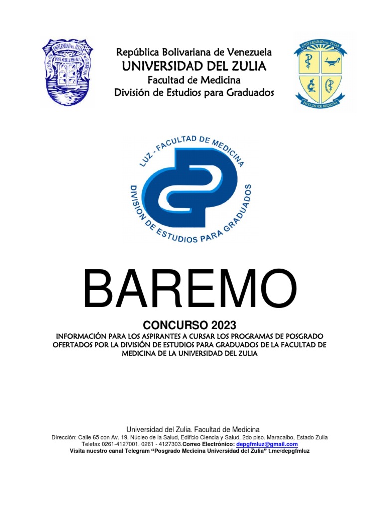 Baremo 2023 | PDF | Titulo academico | Medicina