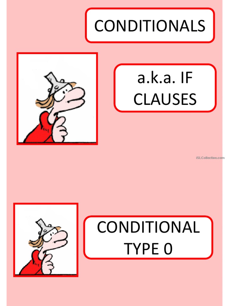 Conditionals - Explanation With Comic Strips | PDF