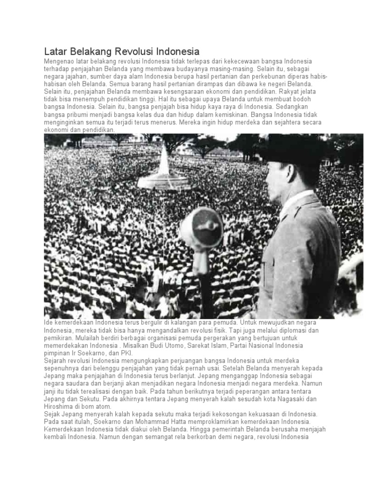 Latar Belakang Revolusi Indonesia | PDF Latar Belakang Revolusi Indonesia | PDF
