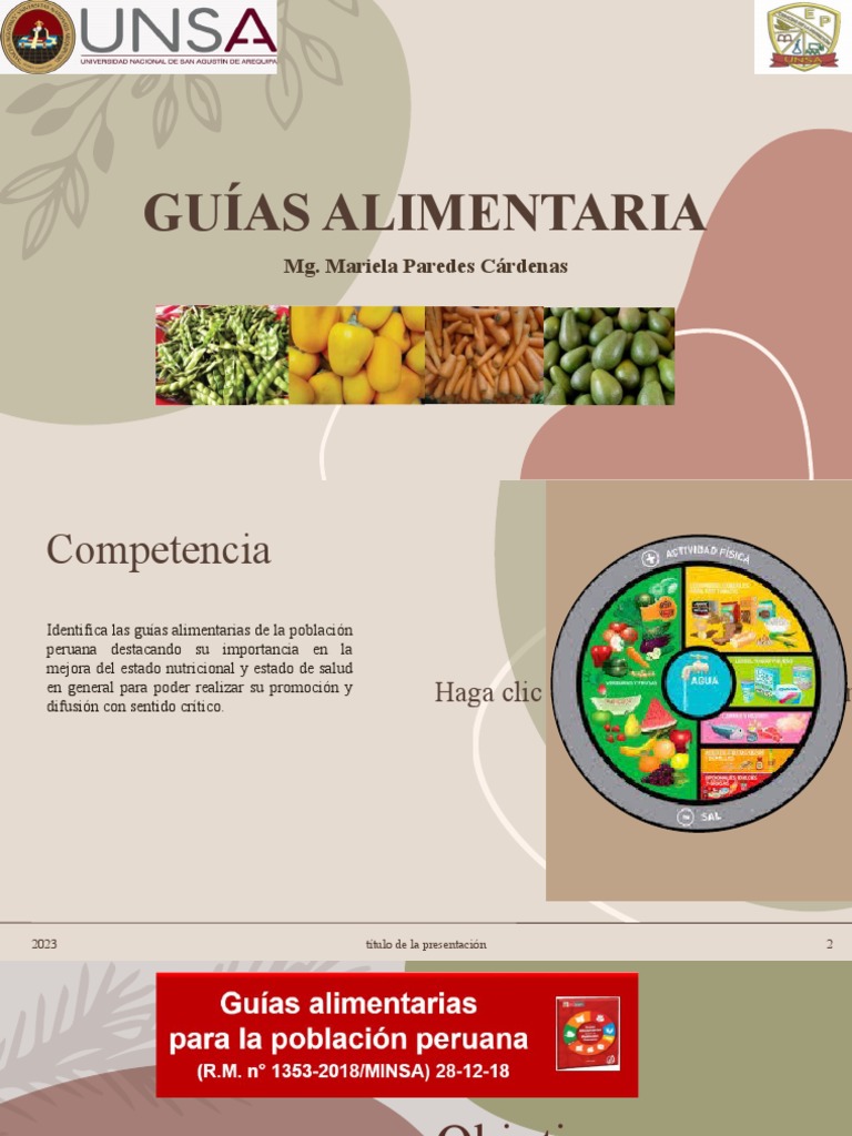 Tema 12 Guias Alimentarias Clasificacion de Alimentos | PDF | Obesidad | Nutrición