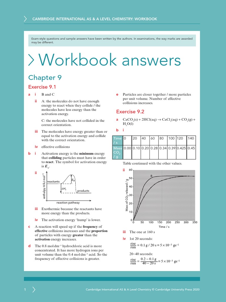 Ch9 Answers Asal Chem WB | PDF