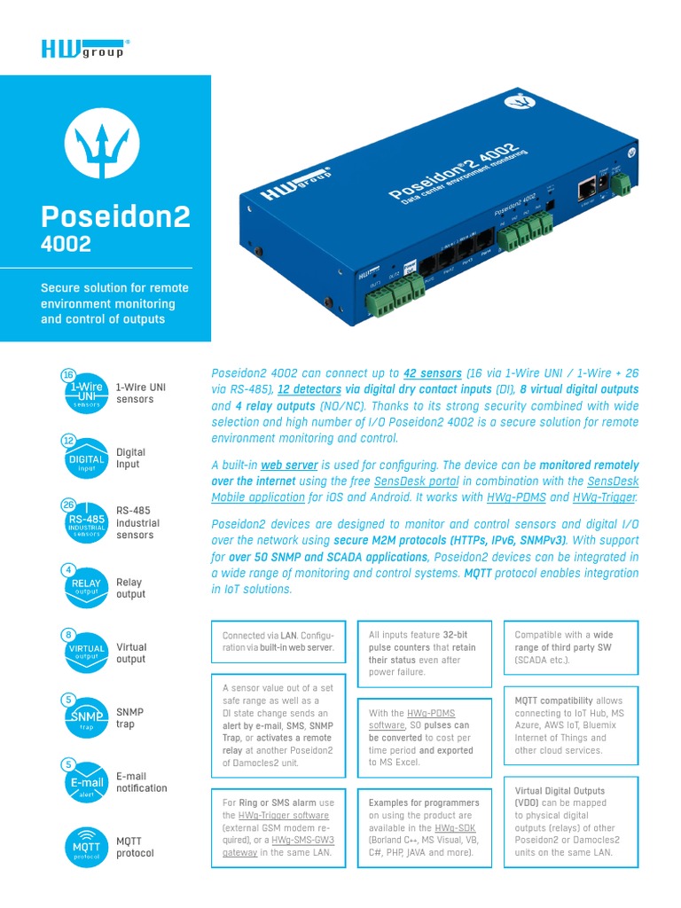 Poseidon2 4002 | PDF | Internet Of Things | Scada