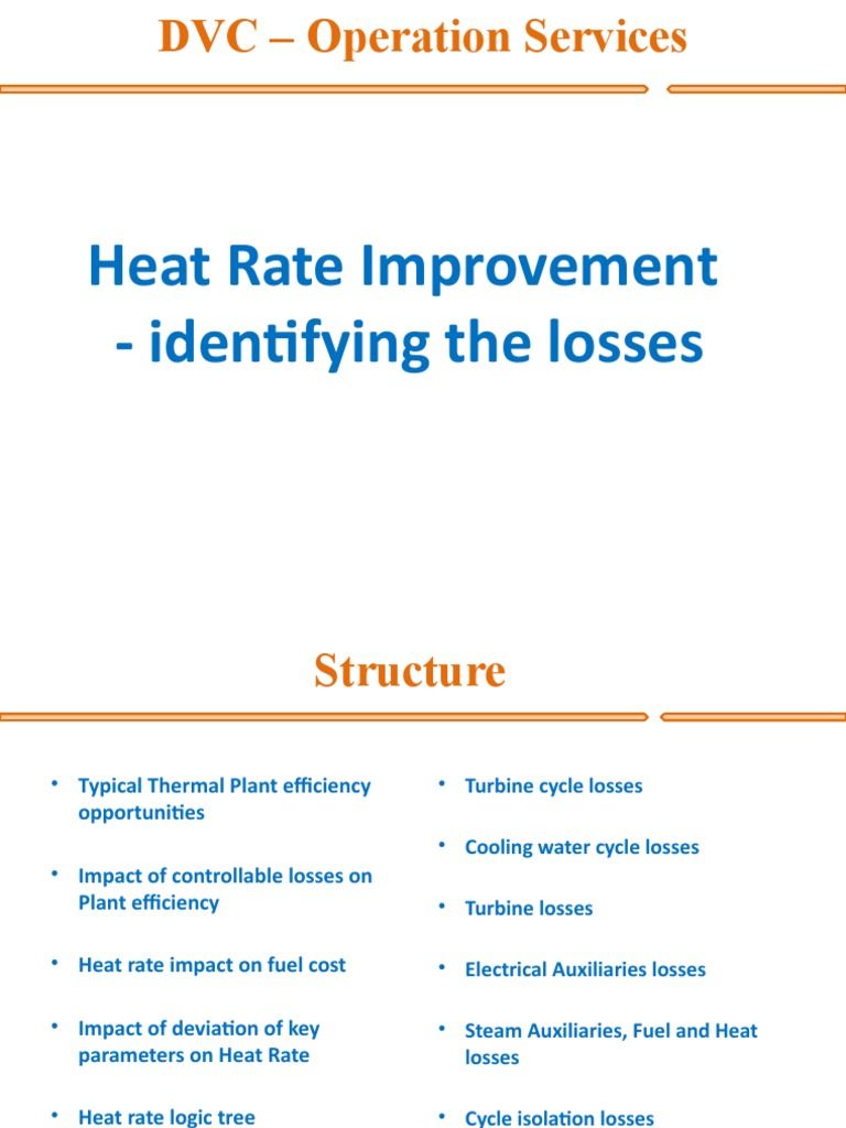 Heat Rate Losses | PDF | Boiler | Physical Sciences