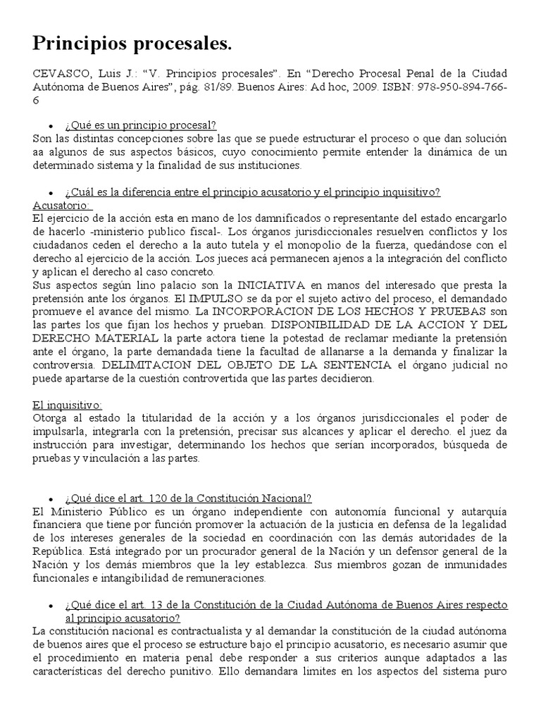 UVA2Guia de Principios Procesales. Libro Del Dr. Cevasco | PDF | Ley ...