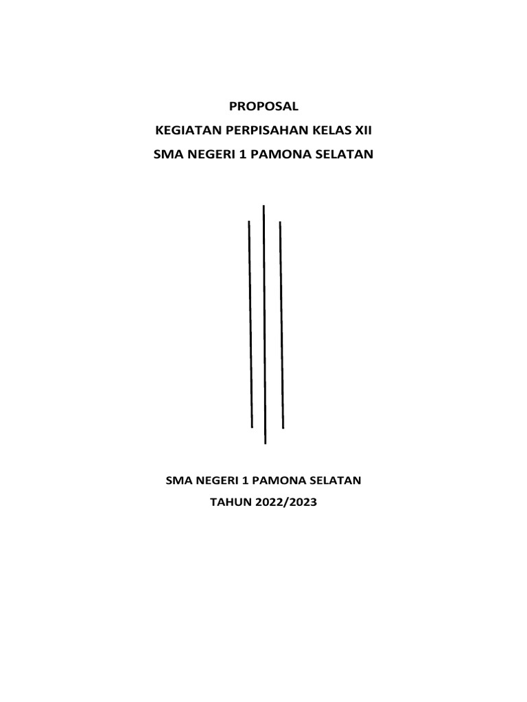 Proposal | PDF | Perjalanan