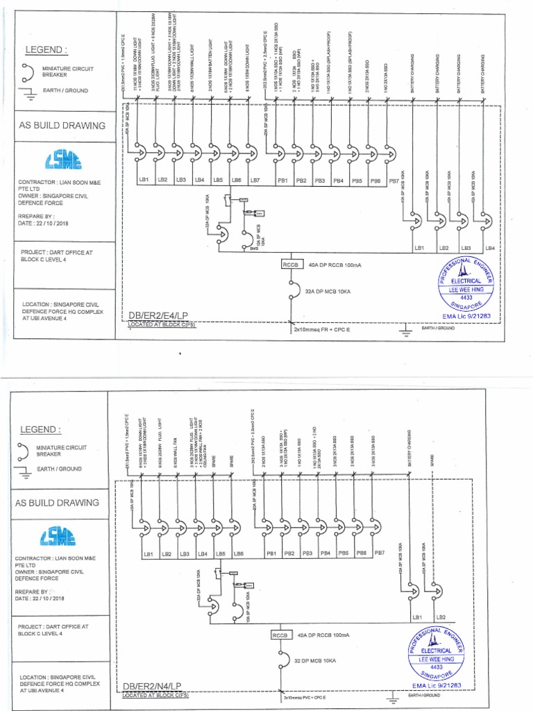 Updated - DB Single Line Diagrams | PDF