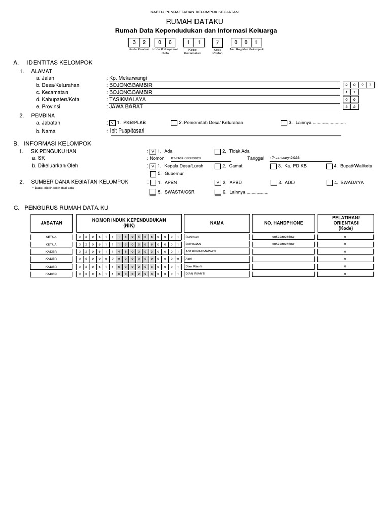 K0 Rumah Dataku | PDF