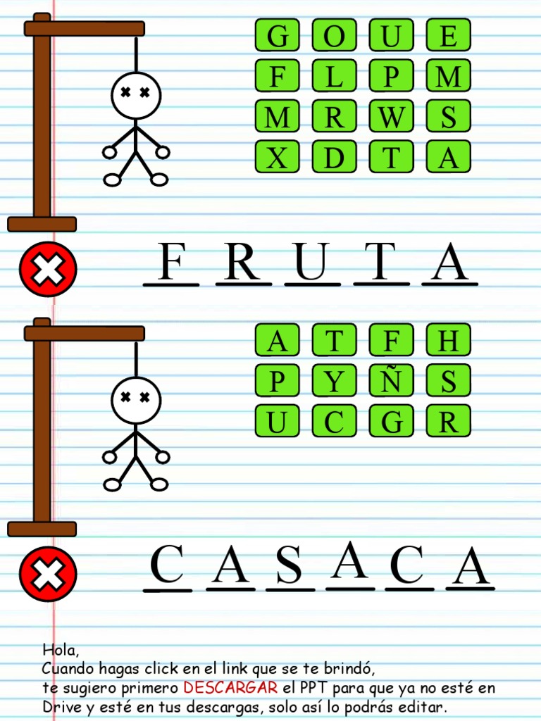 Juego Ahorcado | PDF | Crecimiento personal y profesional