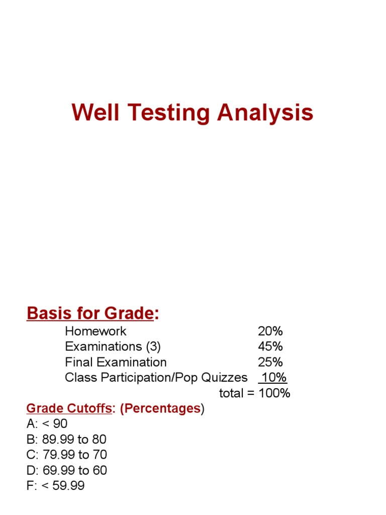 Well Test | PDF | Gases | Pressure