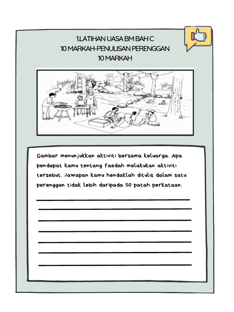 Latihan UASA BM Tahun 4 | PDF