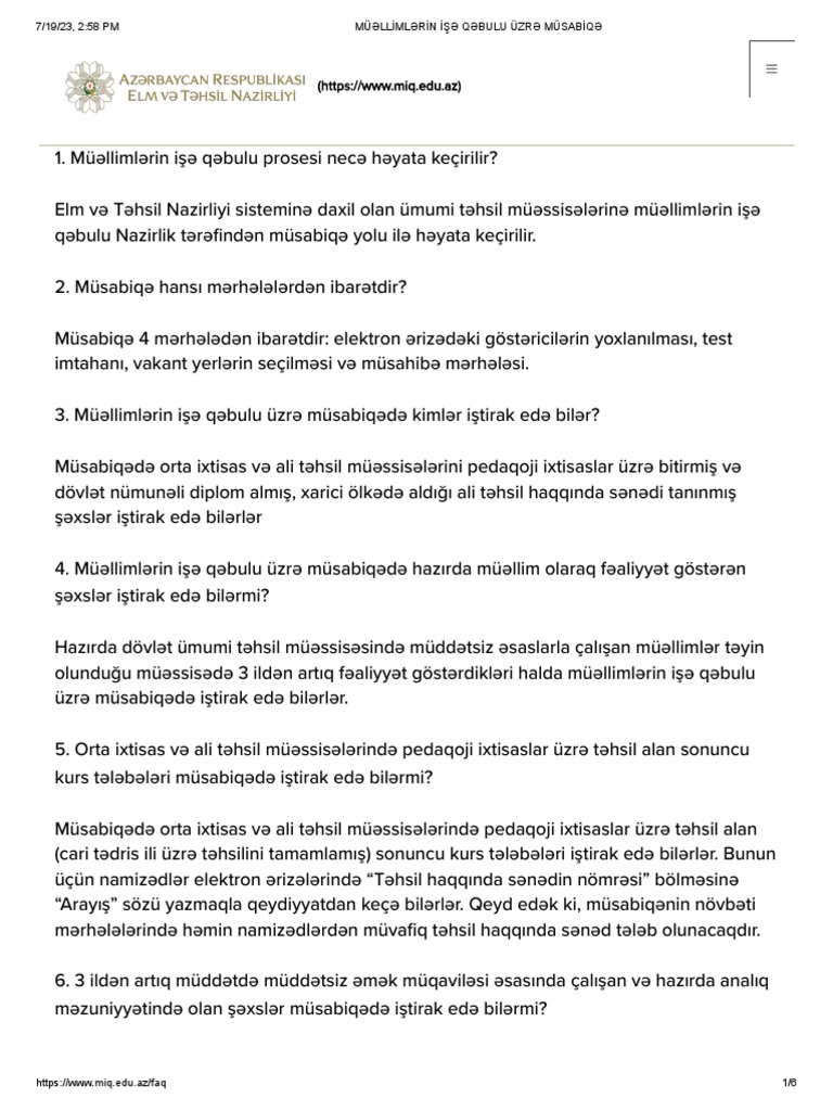 Suallar Ve Cavablar | PDF