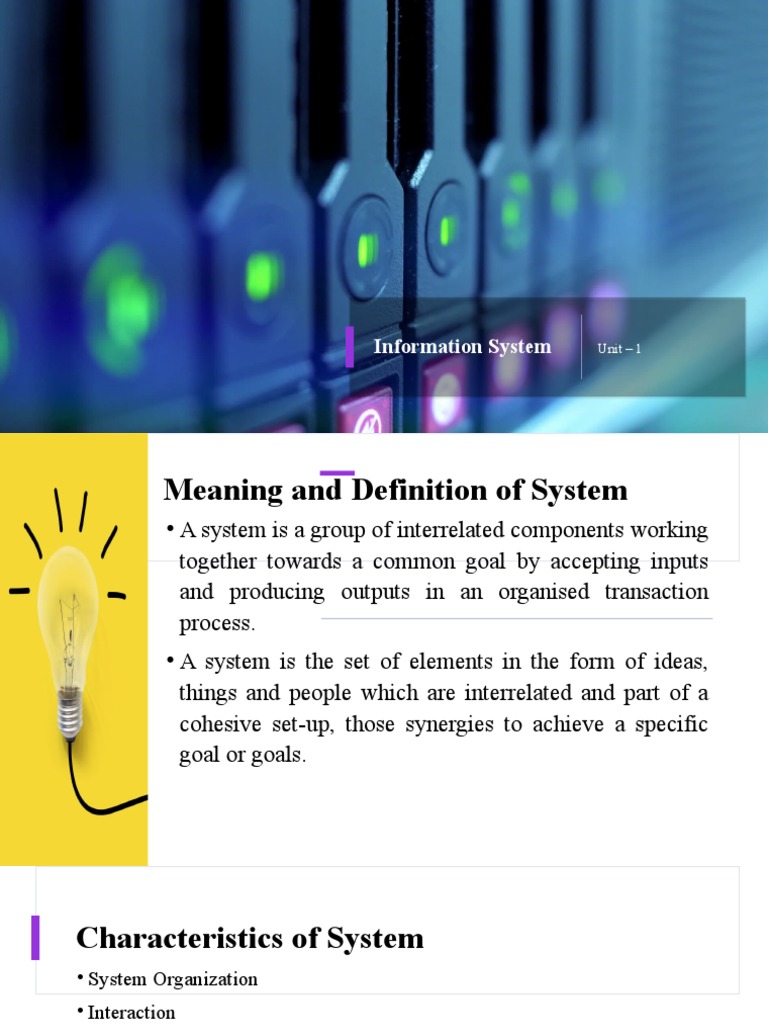 Unit-1 Introduction To Information System | PDF | Information | Information System