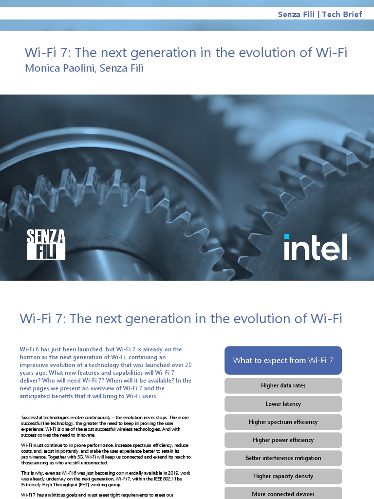 SenzaFili IntelTB Wi Fi7 The Next Generation in The Evolution of Wi Fi ... SenzaFili IntelTB Wi Fi7 The Next Generation in The Evolution of Wi Fi ...