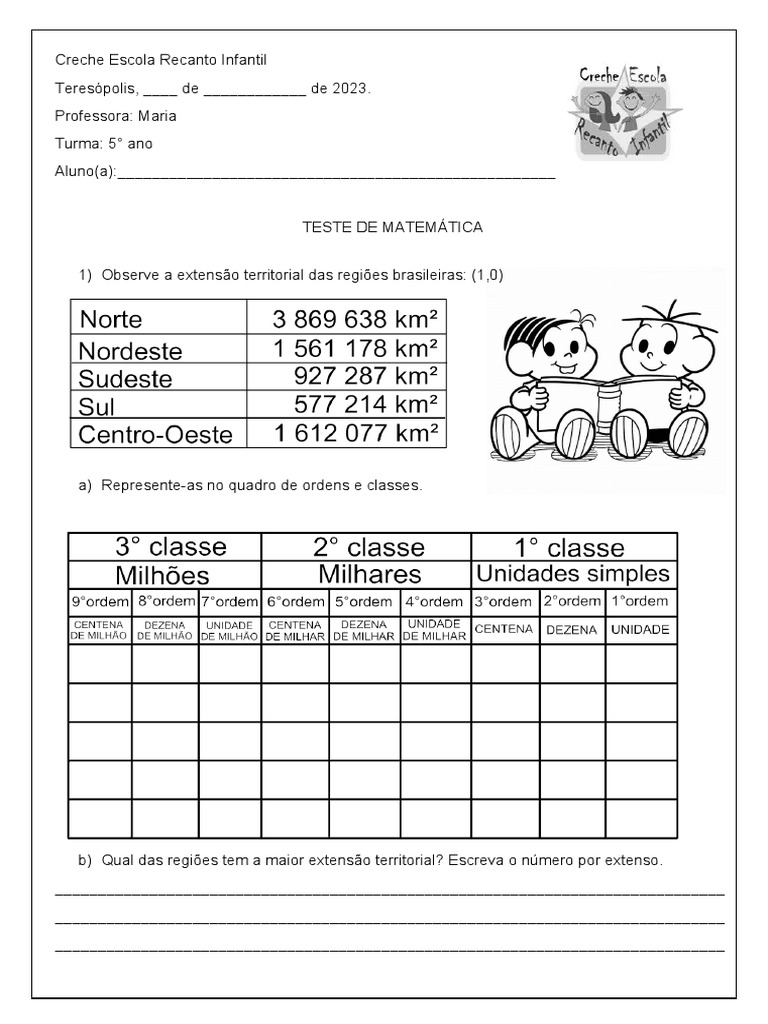 Teste de Matemática | PDF