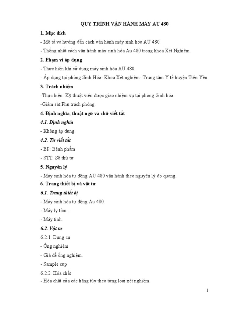 Sinh Hoa AU480 | PDF