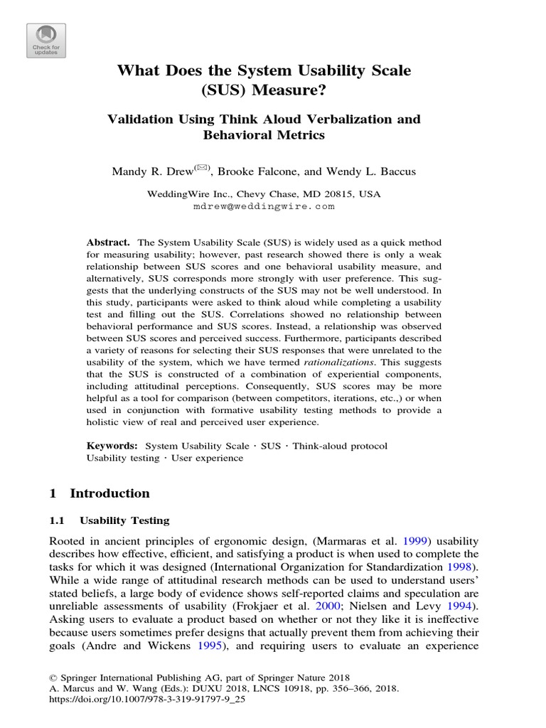 What Does The System Usability Scale (SUS) Measure?: Validation Using Think Aloud Verbalization ...