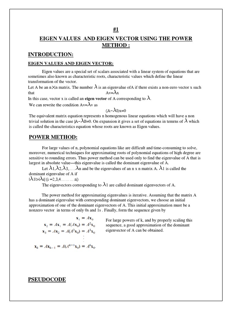 Eigen 2 | PDF | Eigenvalues And Eigenvectors | Vector Space