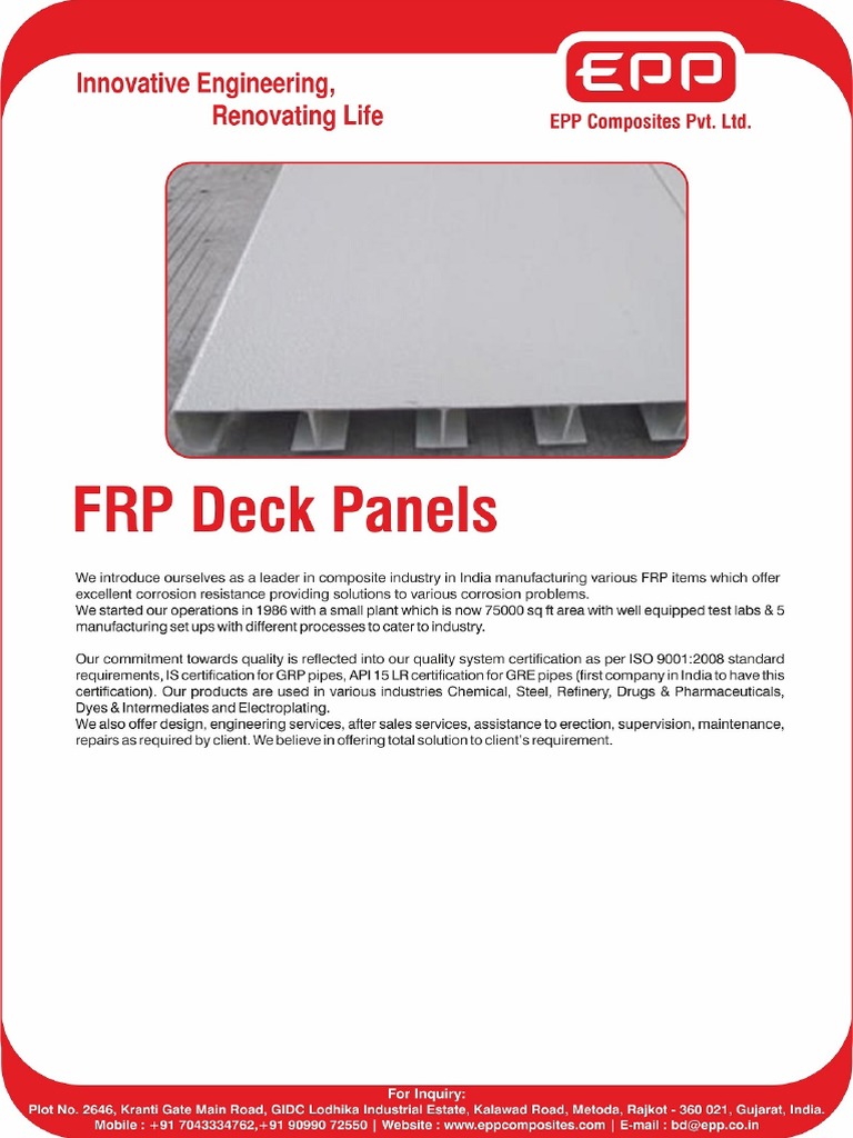 FRP Deck Panels | PDF