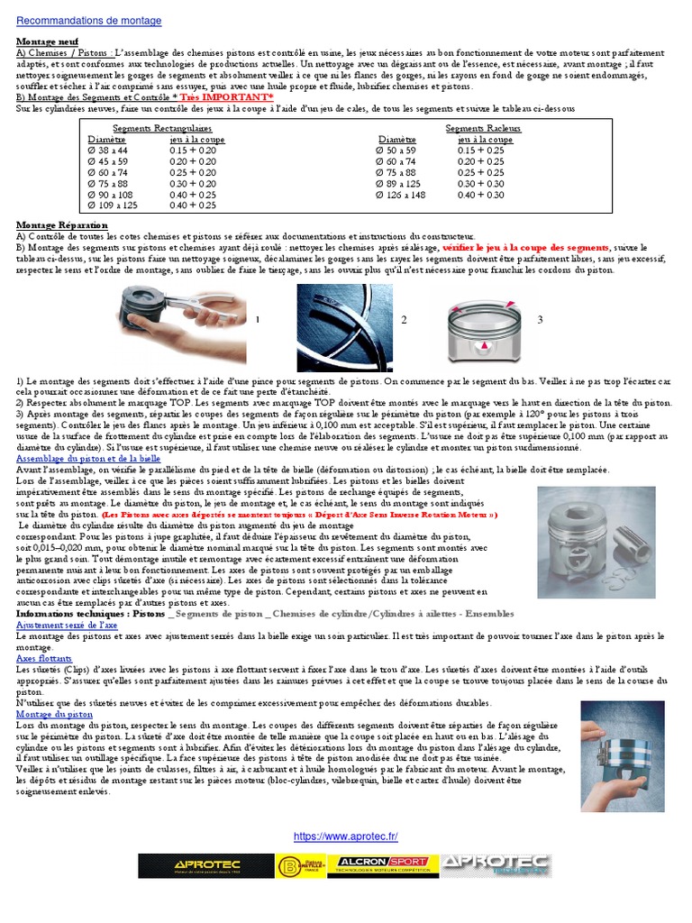 Zuigerveren Montage Handleiding | PDF