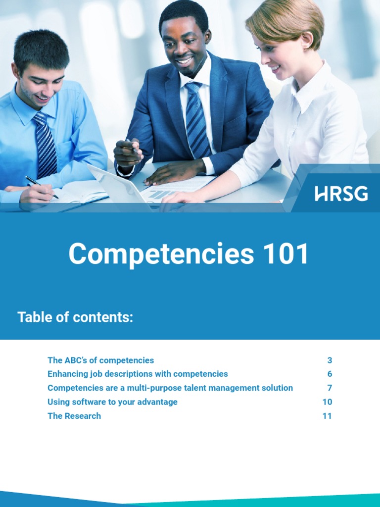 Competencies 101 Final | PDF