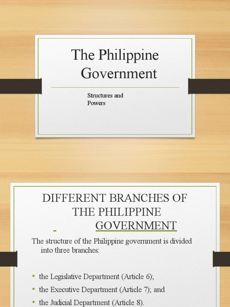 PPG Chapter 6 Structures and Powers of Phil - Government | PDF ...